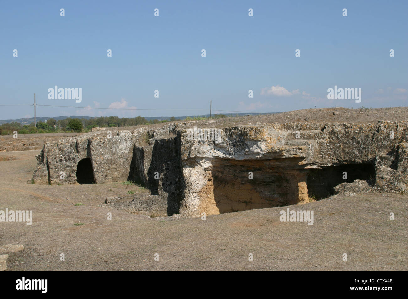 Late Neolithic burial site of Anghelu Ruju, Sassari Province, Sardinia ...
