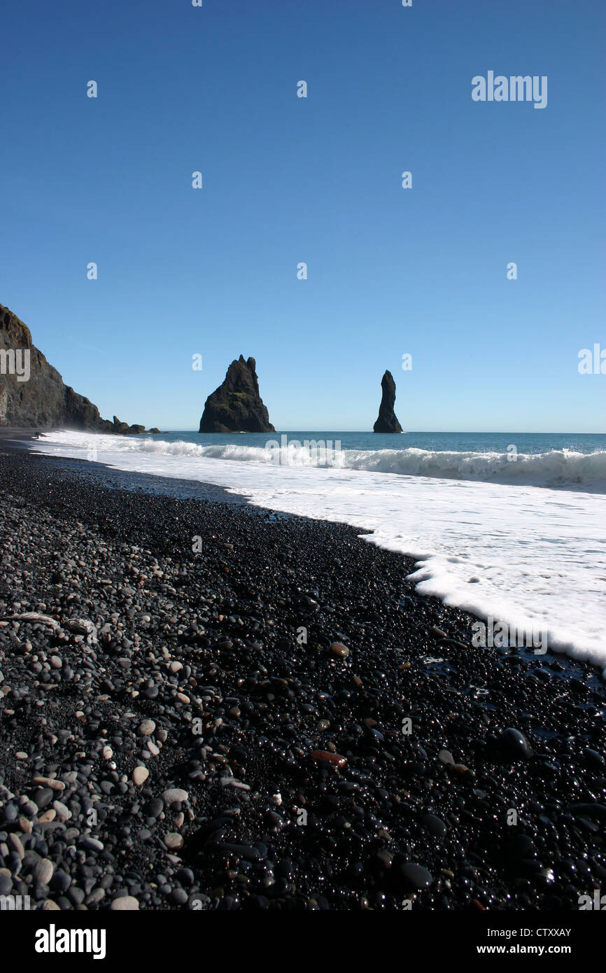 Vik i Myrdal black beach Iceland Stock Photo - Alamy