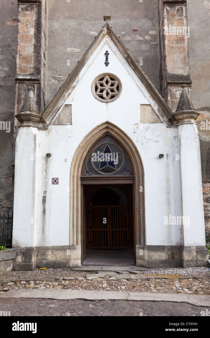 Entry in a medieval cathedral Stock Photo - Alamy