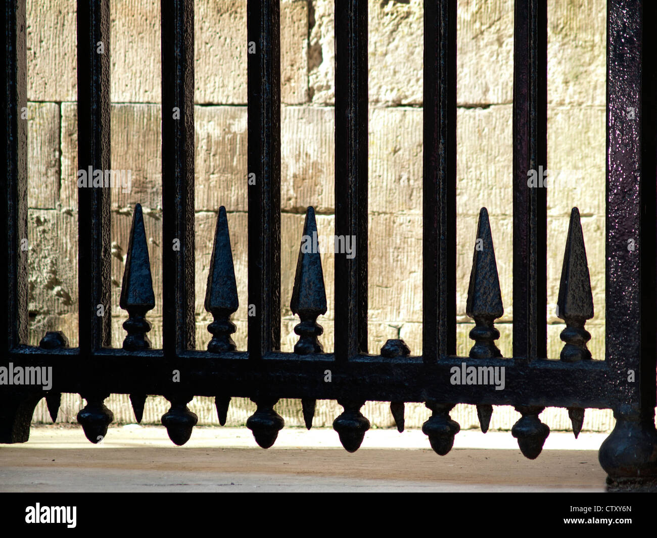 Railings on one of the gates to Arundel Castle,England Stock Photo - Alamy