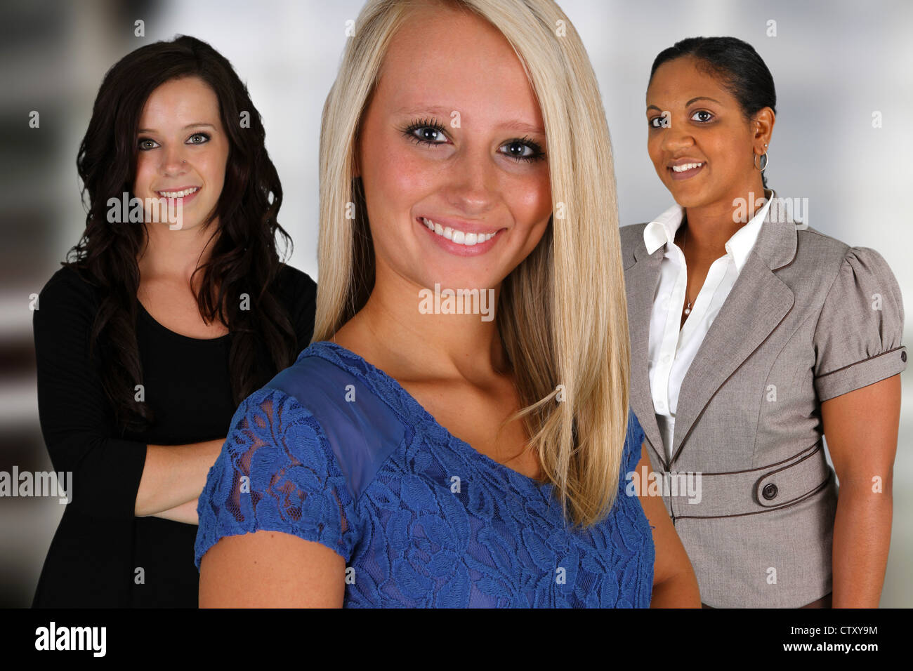 Business Team of Mixed Races at Office Stock Photo - Alamy