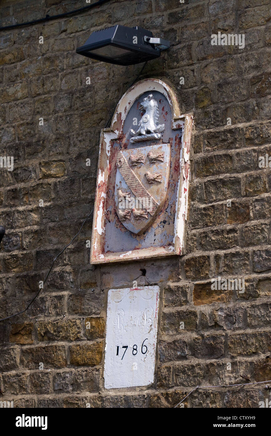 1786 Wall Plaque and "Coat of Arms", Tempest Arms Country Inn Elsack ...