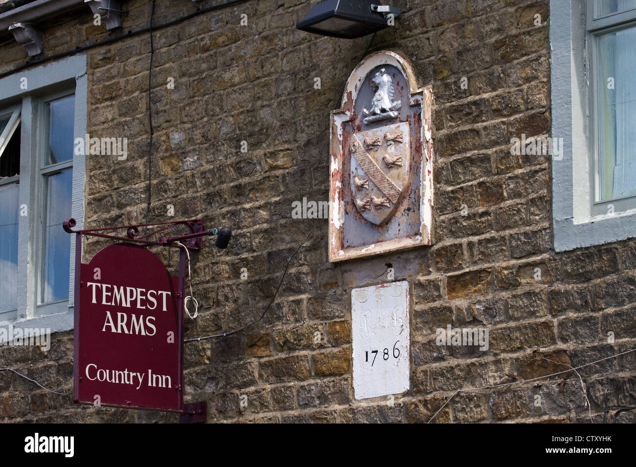 1786 Wall Plaque and Coat of Arms, Tempest Arms Country Inn Elsack ...