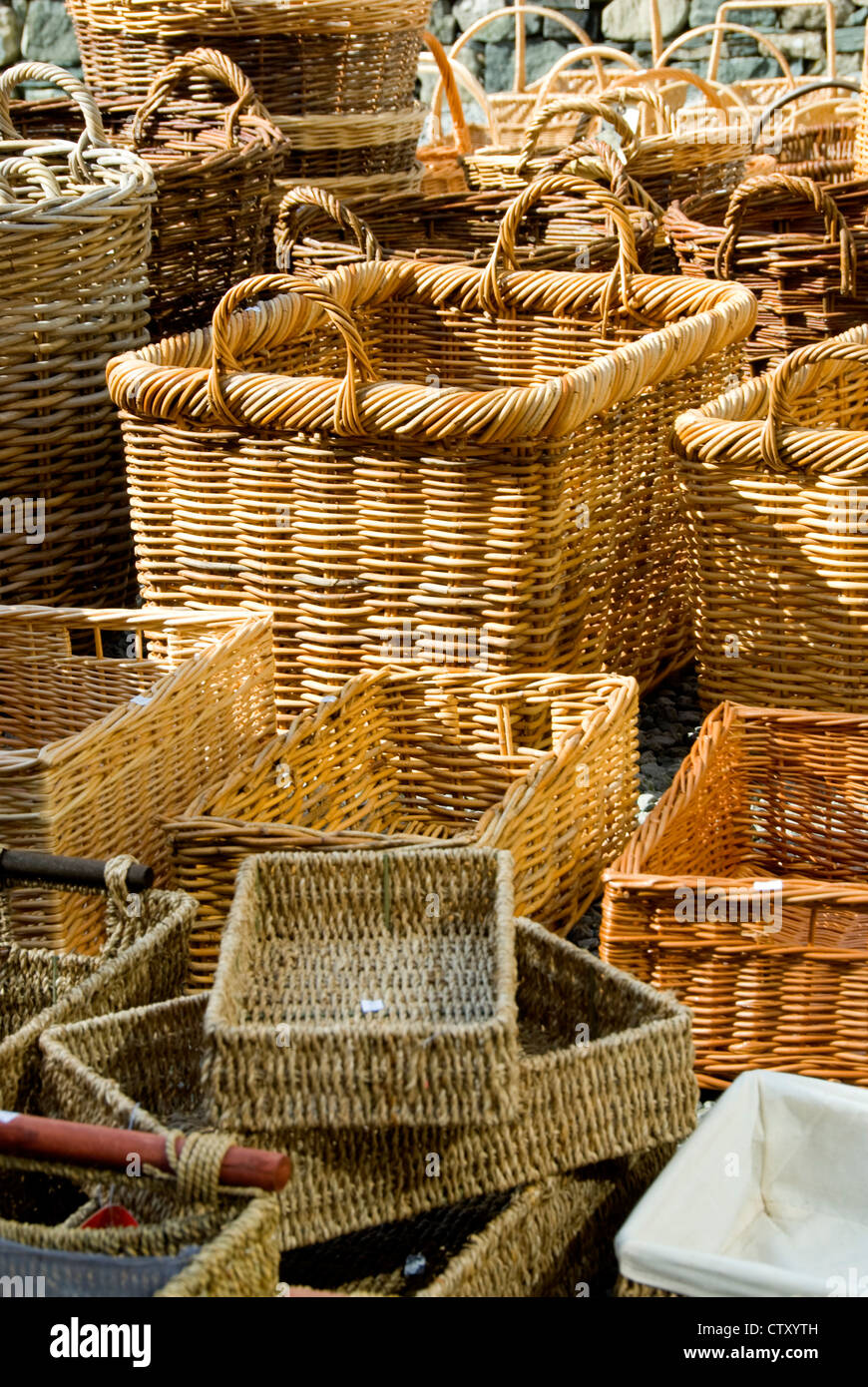 Selection of baskets Stock Photo - Alamy