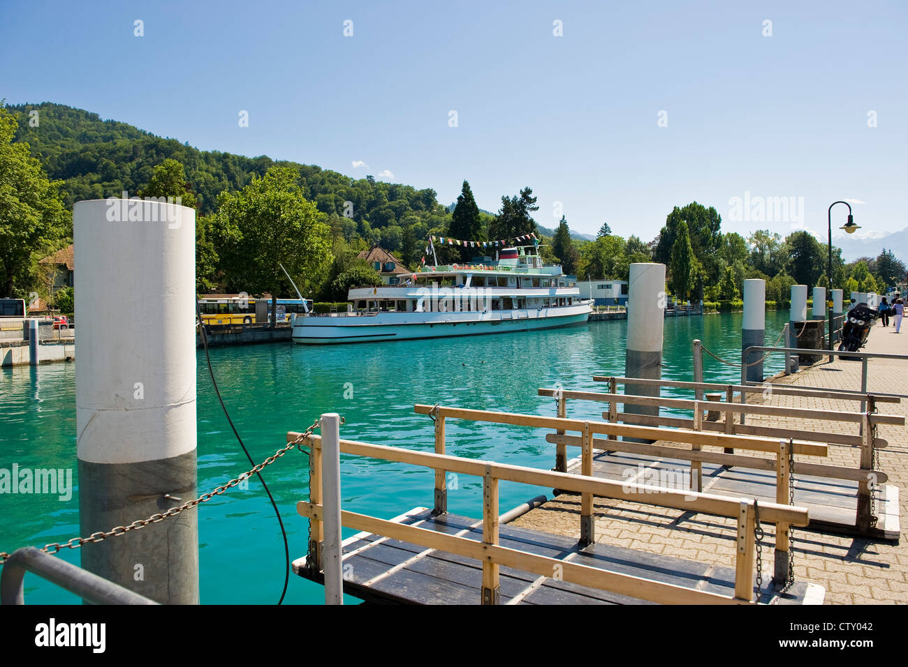 Switzerland, Canton Bern, Thun, river Stock Photo - Alamy