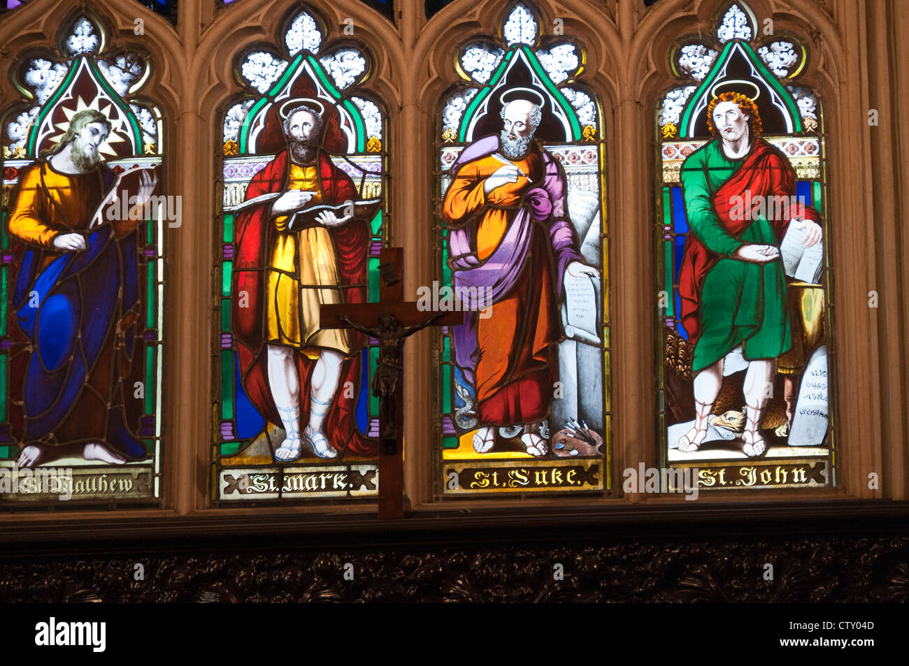 Stained Glass Windows in the Garrison Church of Dublin Castle in the ...