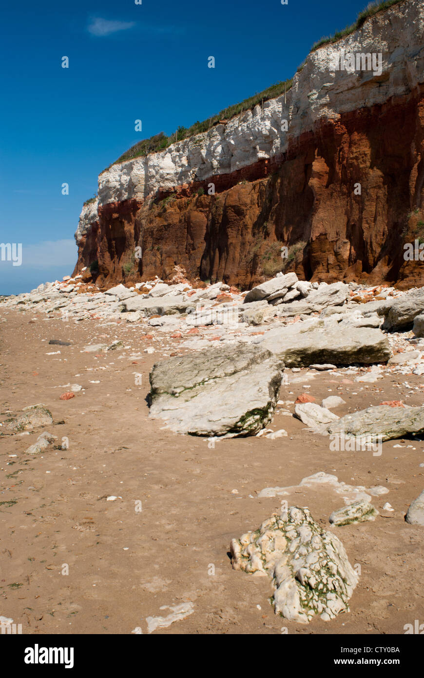 Hunstanton cliffs, Norfolk, England, UK Stock Photo - Alamy