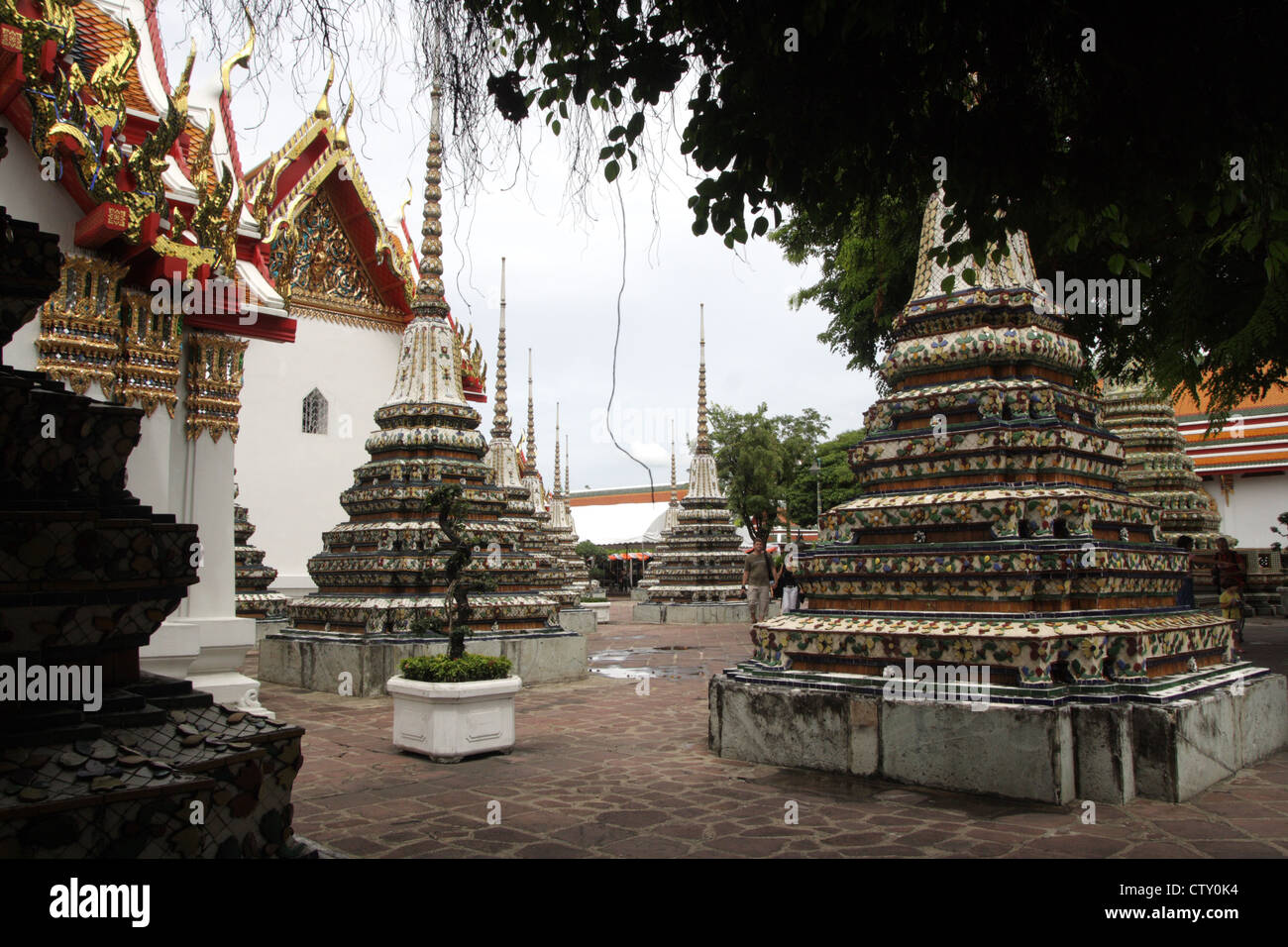 Inside temple in bangkok hi-res stock photography and images - Alamy