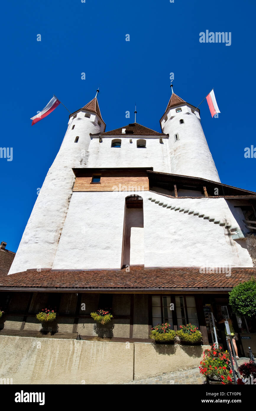 Switzerland, Canton Bern, Thun, old castle Stock Photo - Alamy