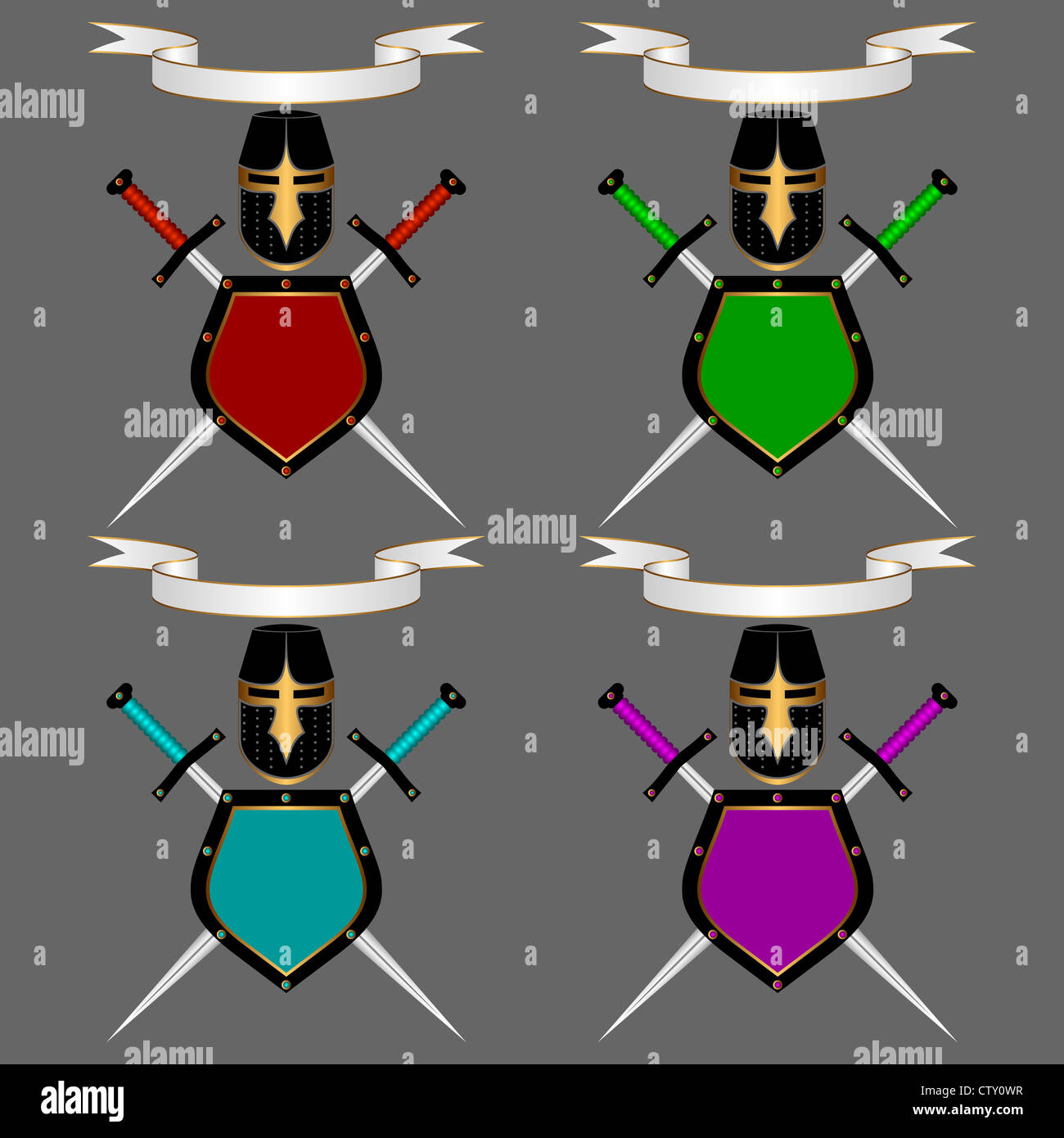 Heraldic heraldry motto hi-res stock photography and images - Alamy