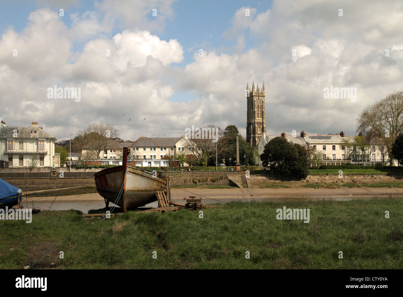 Barnstaple, Devon, England - View over the River Taw Stock Photo - Alamy
