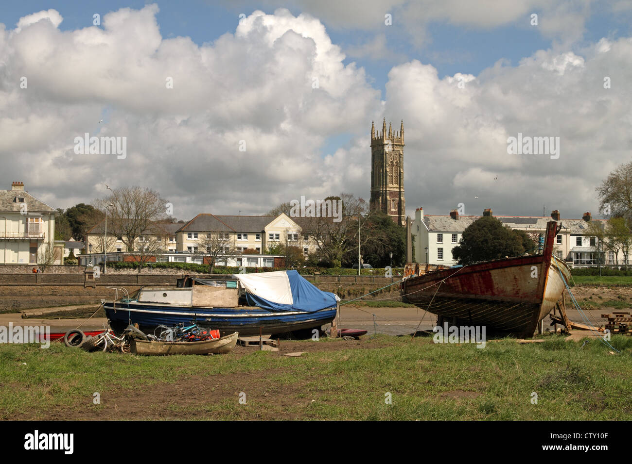 Barnstaple, Devon, England - View over the River Taw Stock Photo - Alamy