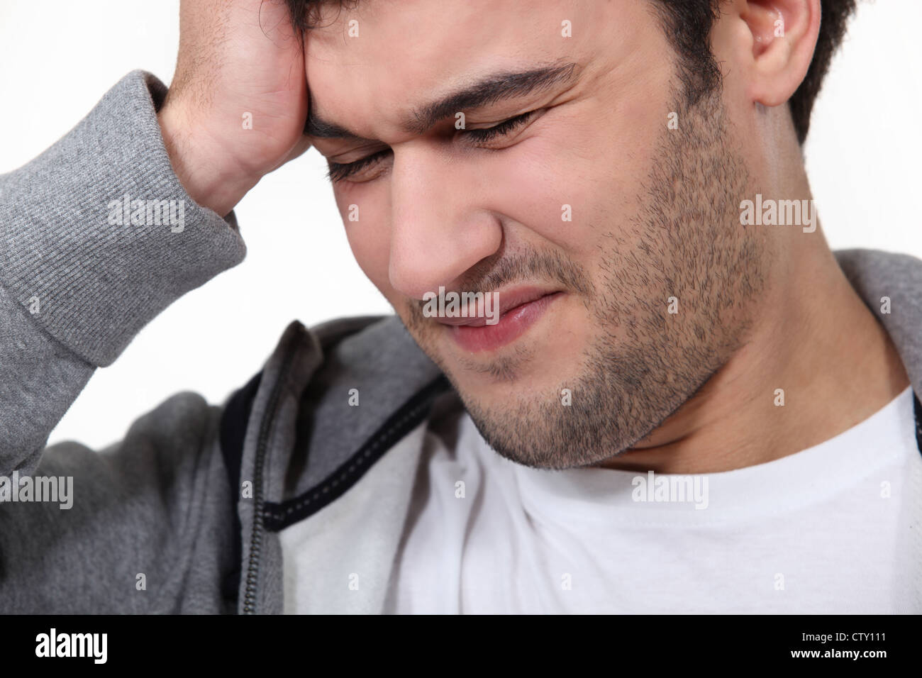 Face contorted with pain hi-res stock photography and images - Alamy