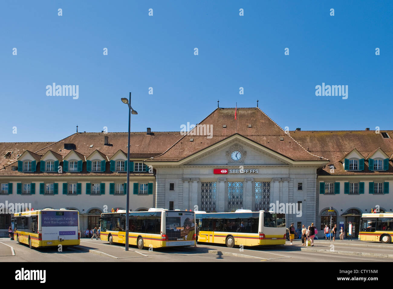 Switzerland, Canton Bern, Thun, railway station Stock Photo - Alamy