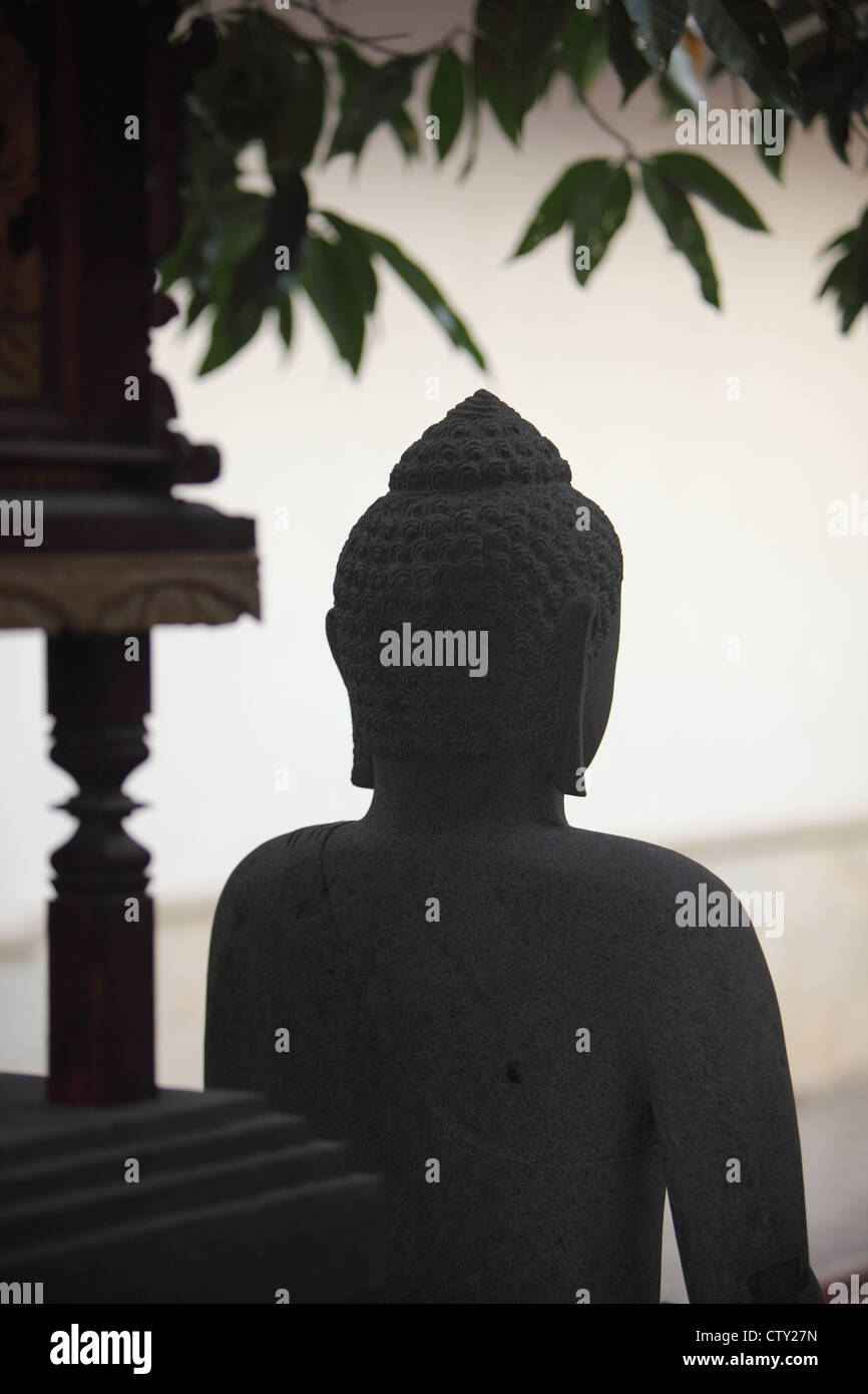 Central Java, Indonesia, Borobudur, Mendut Buddhist Monastery, temple ...