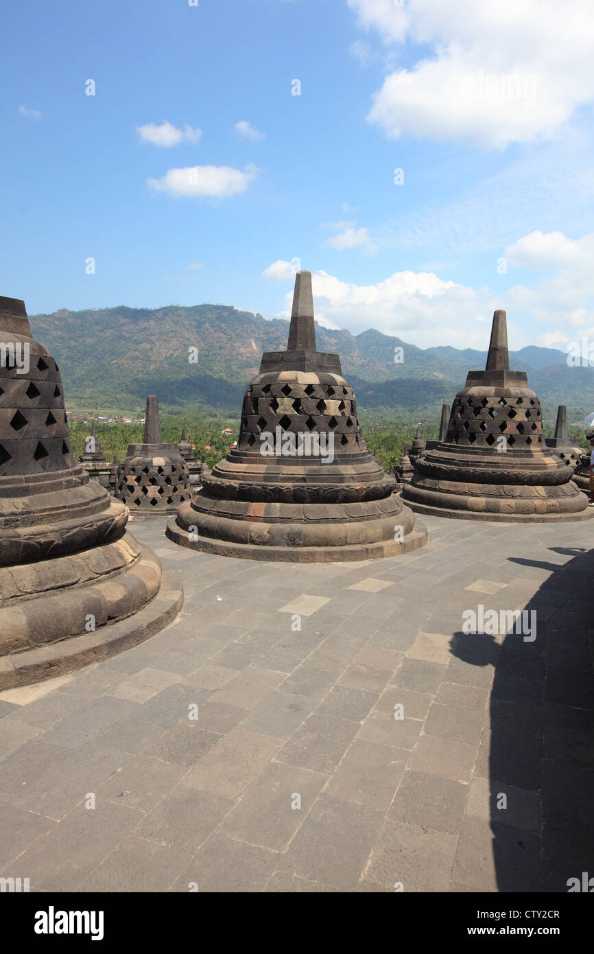 Borobudur, Central Java, Indonesia, Borobudur is a Buddhist stupa ...