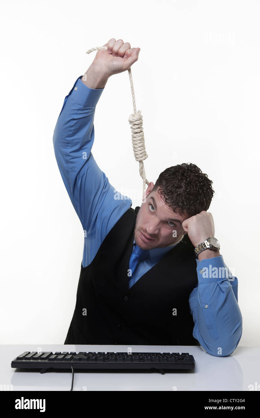 Man noose around neck hi-res stock photography and images - Alamy