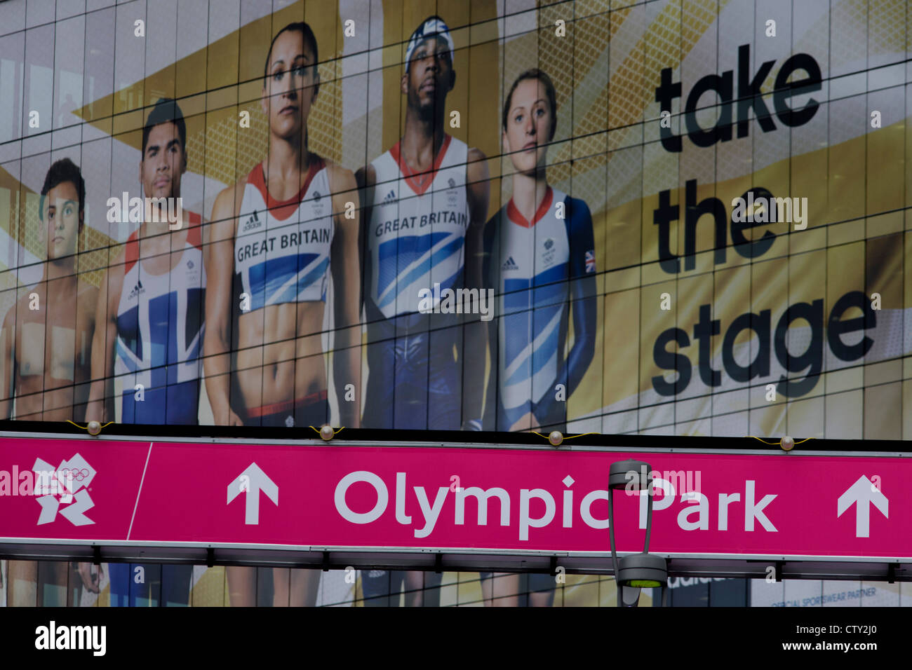 The giant presence of Team GB role-model athlete heroes on the side of ...