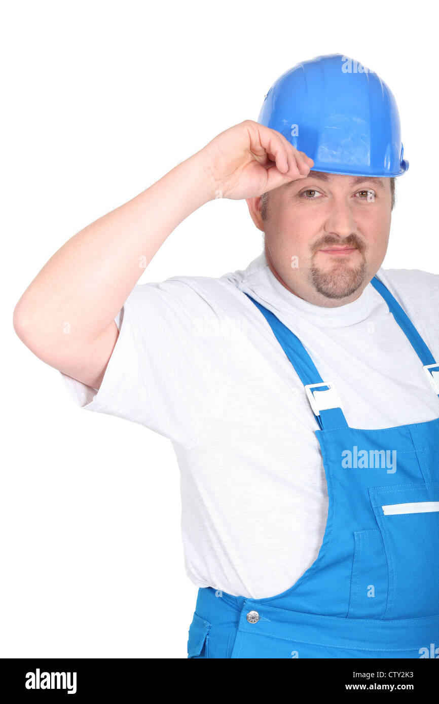 craftsman making a hat tip Stock Photo - Alamy