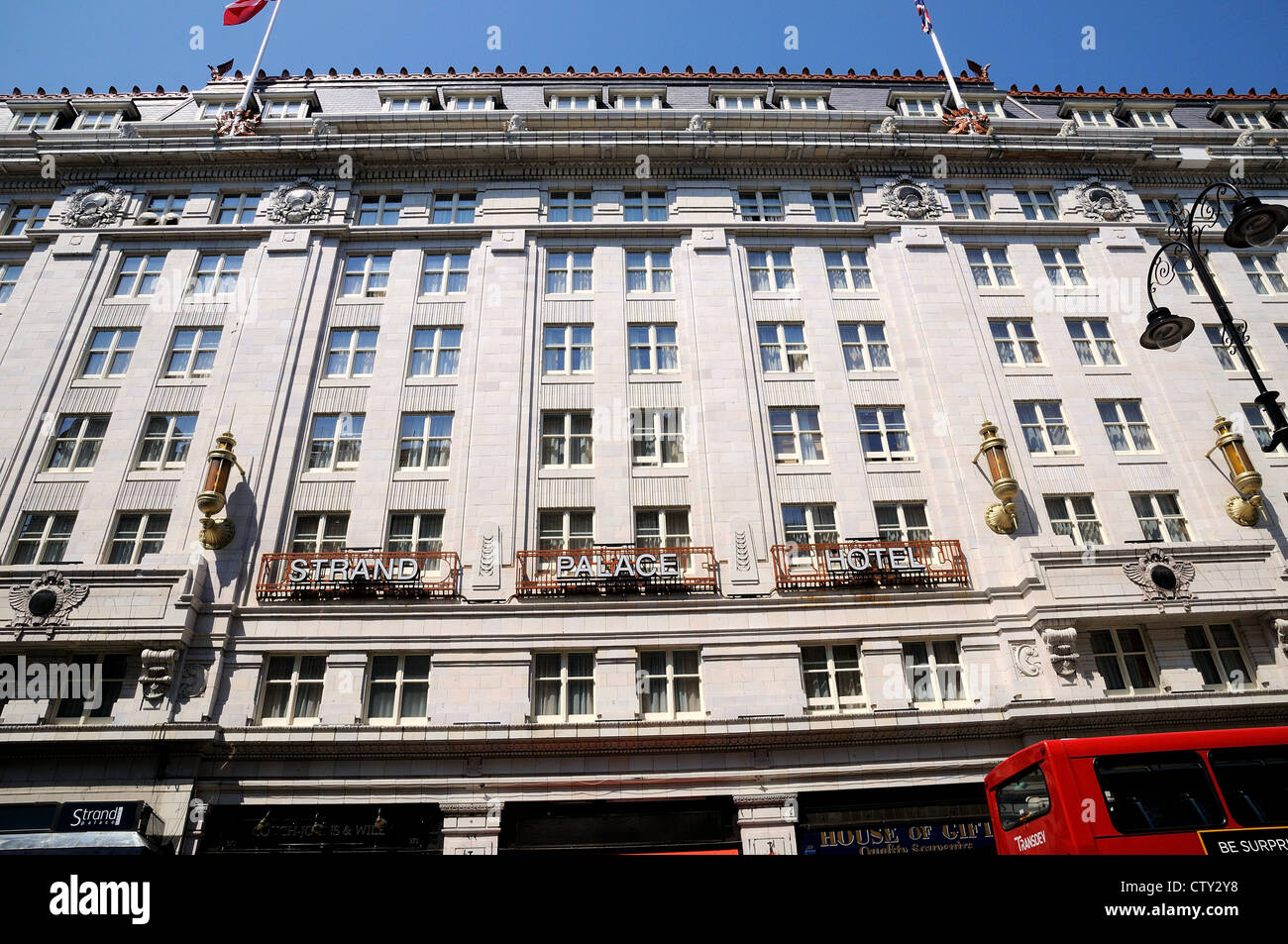 Exterior of The Strand Palace Hotel London Stock Photo - Alamy