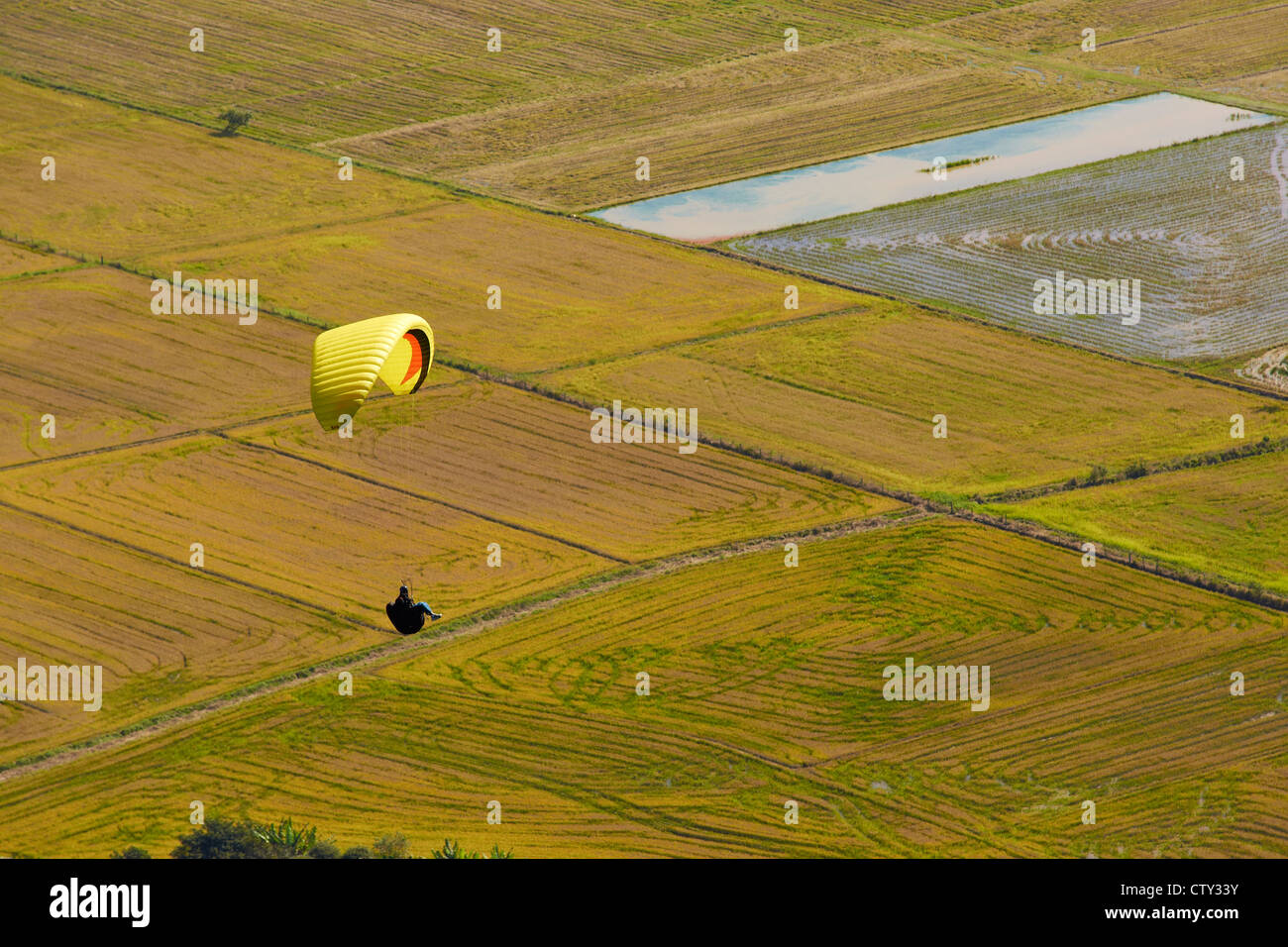 Flight over rice fields hi-res stock photography and images - Alamy