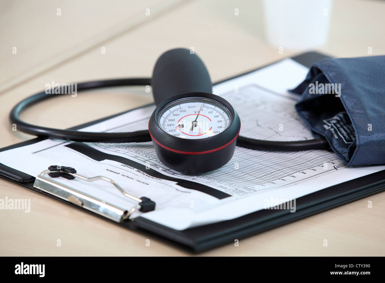 Blood pressure equipment Stock Photo - Alamy