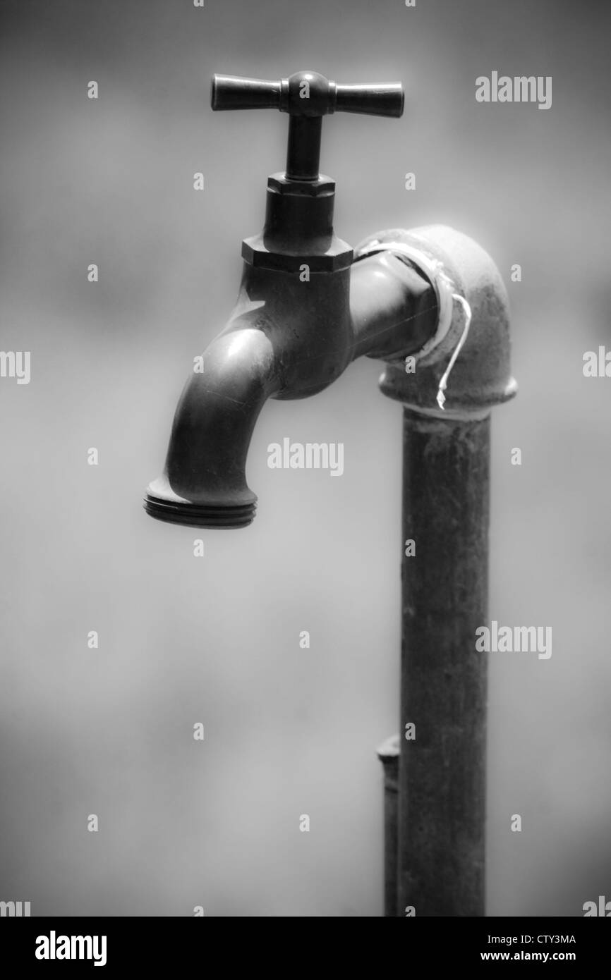 Tap in black and white Stock Photo - Alamy