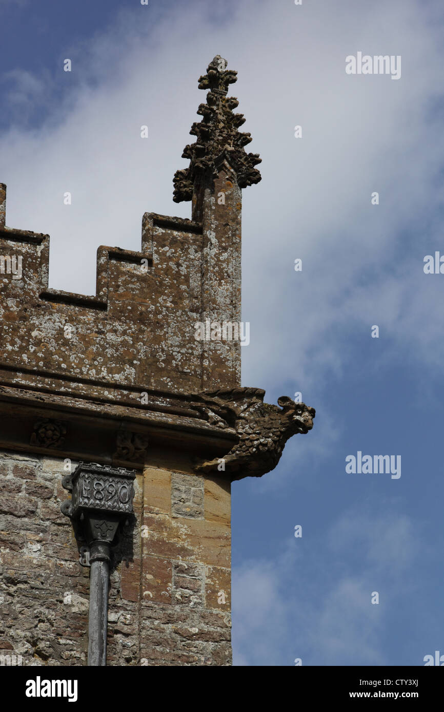 church tower gargoyle Stock Photo - Alamy