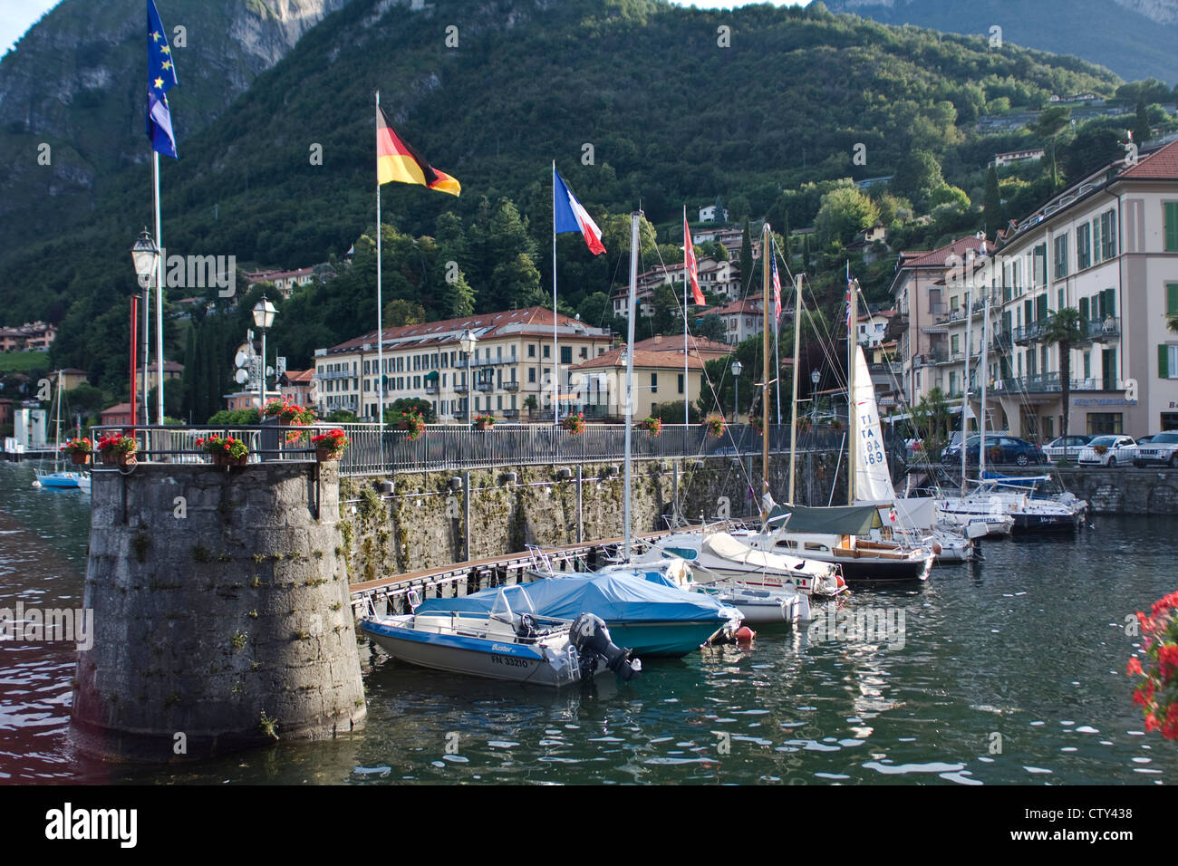 Como Lake, port, Italy Stock Photo - Alamy