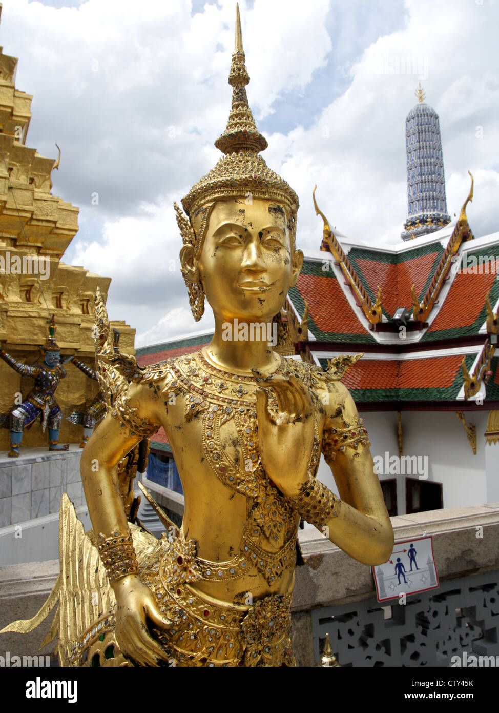 A kinnaree statue (mythical half man half bird creature) at The Grand ...