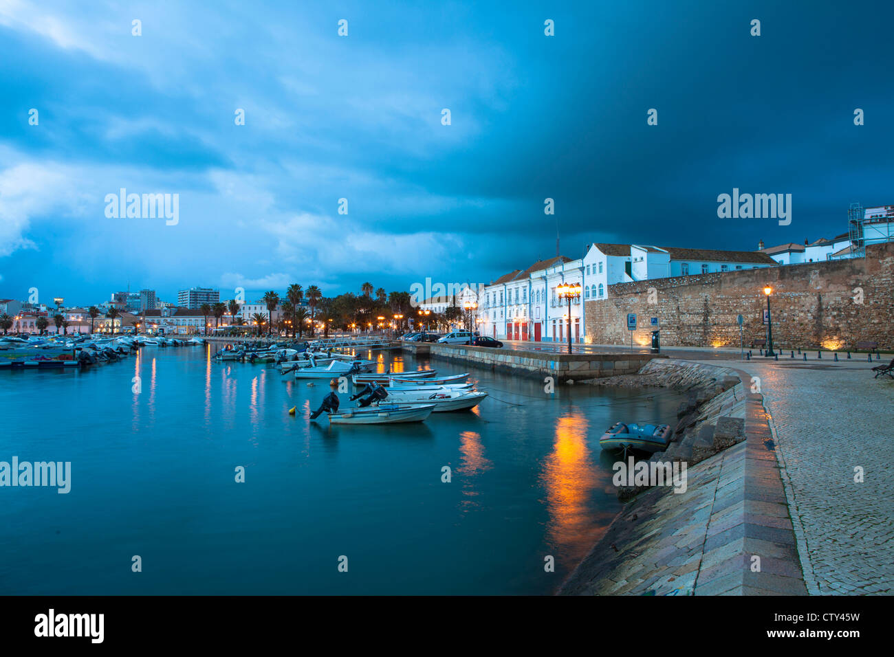 Faro Harbour Portugal Stock Photo - Alamy