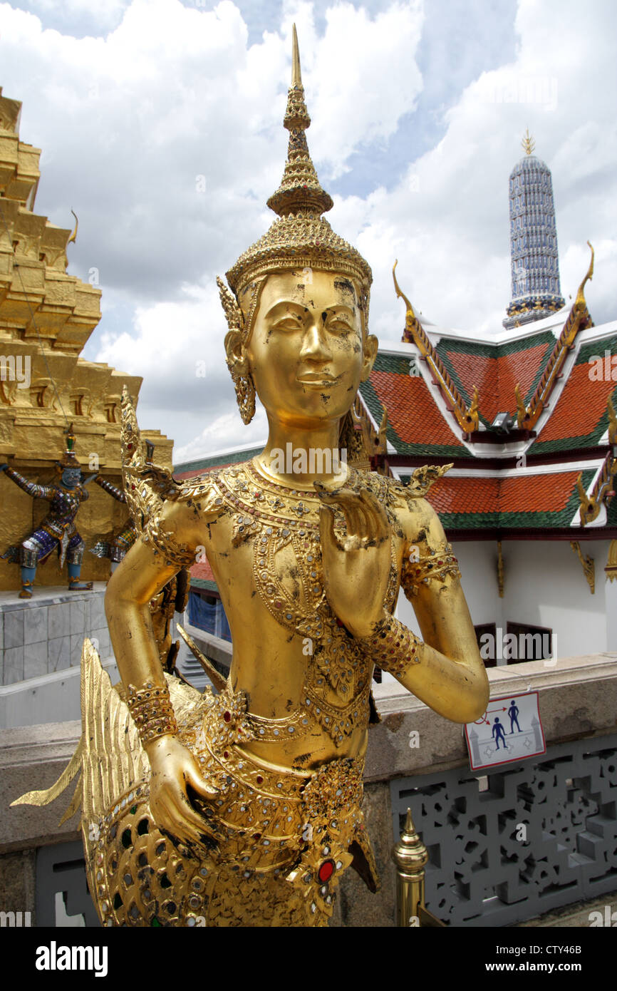 Half man half bird statue in grand palace bangkok hi-res stock ...