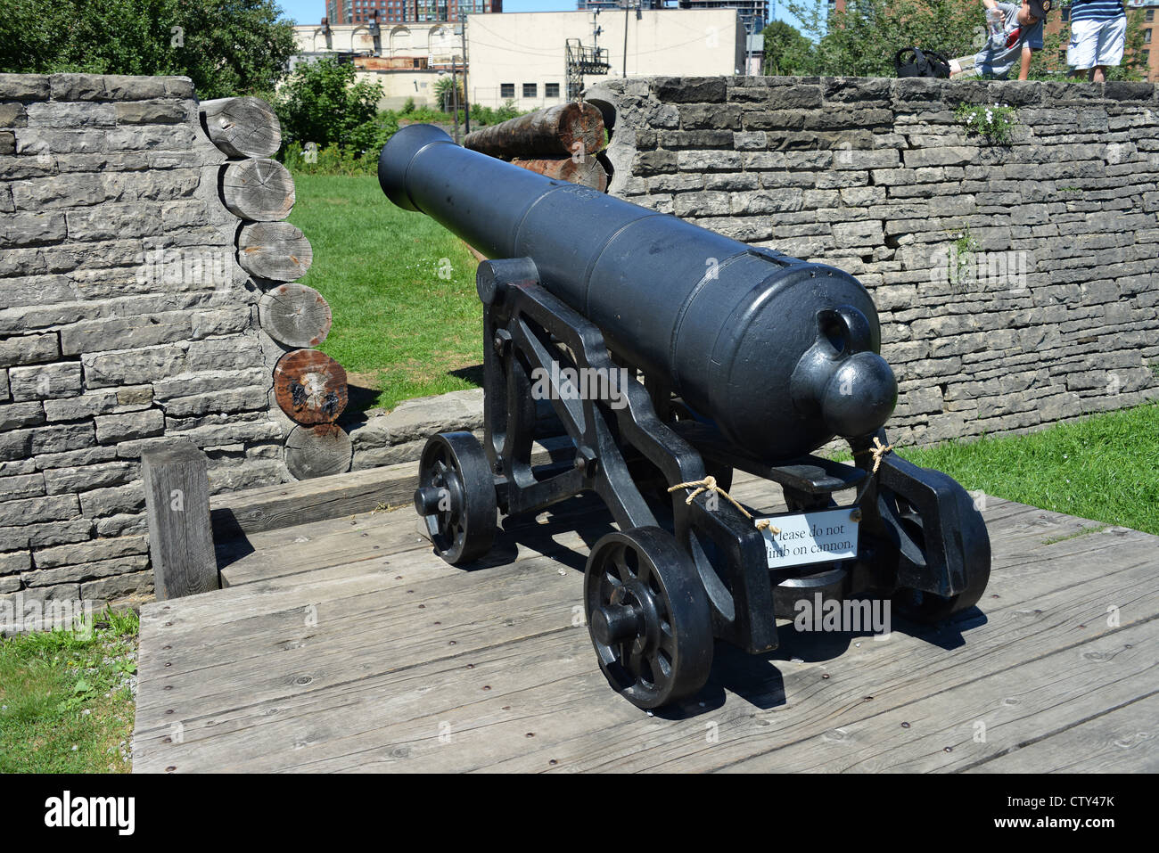 This is an image of a cannon at Fort York, Toronto, Canada Stock Photo ...