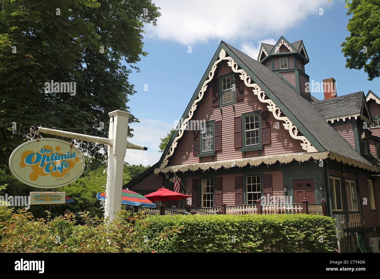 The Optimist Cafe, Yarmouthport, Cape Cod, Massachusetts Stock Photo ...
