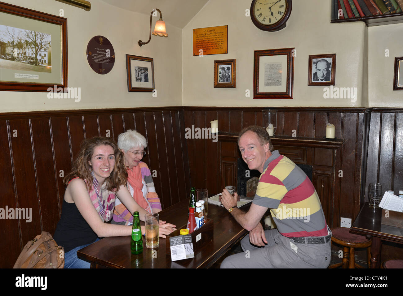 Interior of The 17th century Eagle and Child pub, Saint Giles', Oxford ...