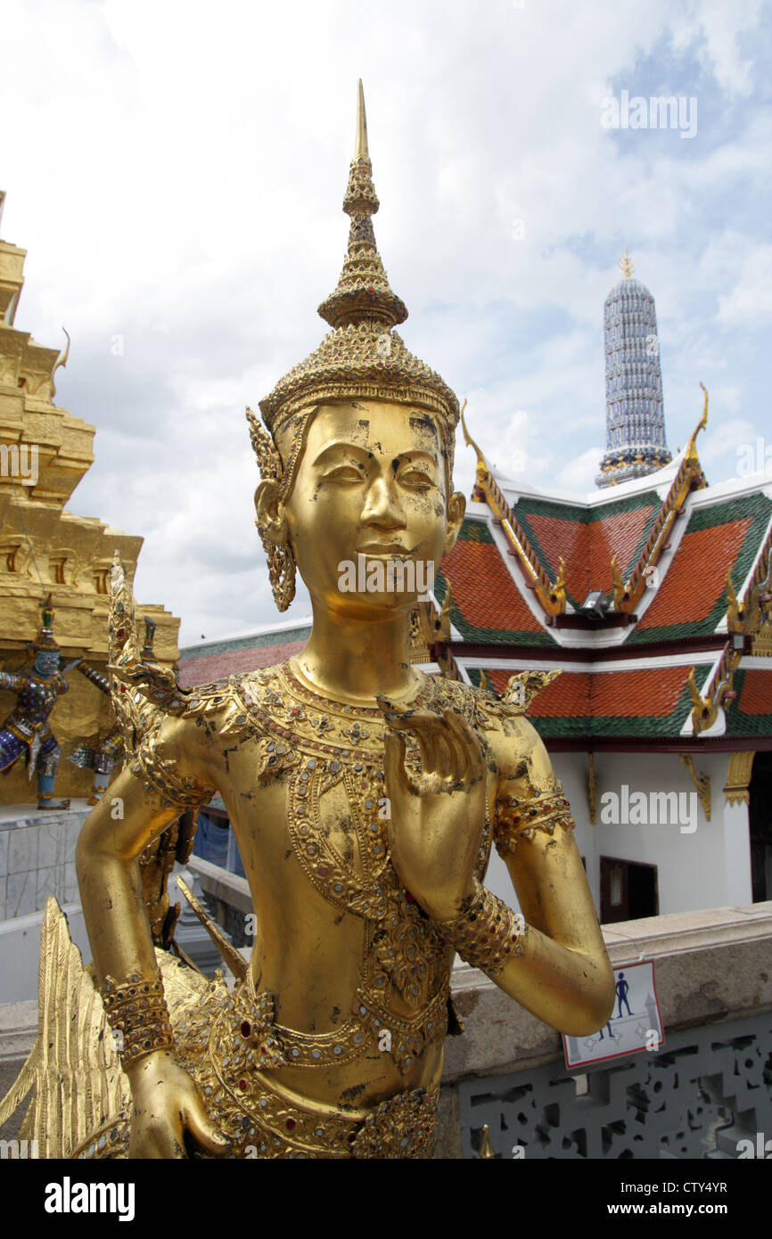 A kinnaree statue (mythical half man half bird creature) at The Grand ...