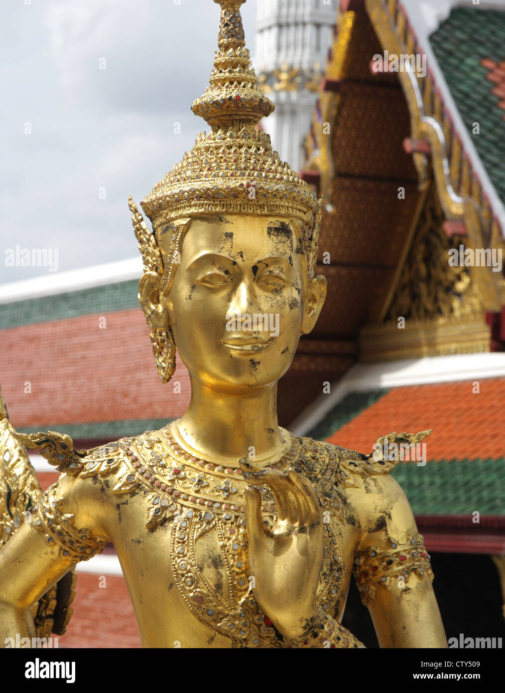 Half man half bird statue in grand palace bangkok hi-res stock ...
