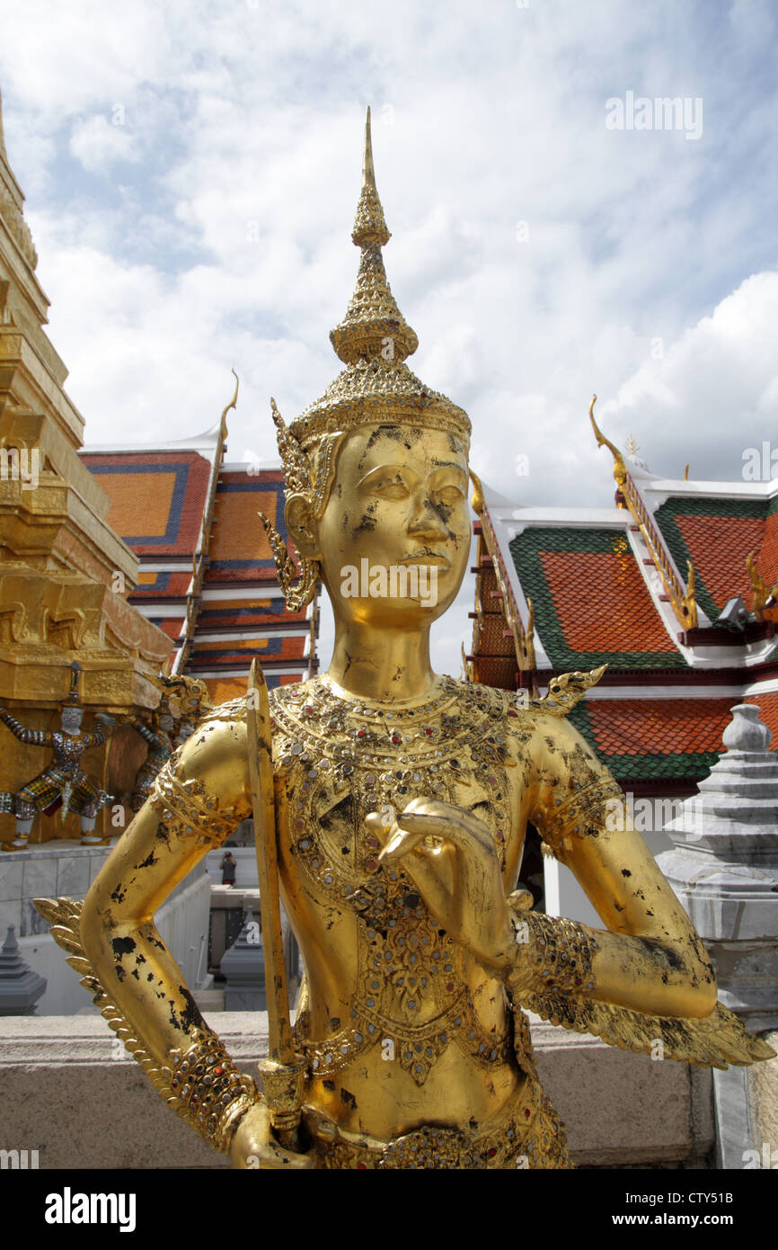 A kinnaree statue (mythical half man half bird creature) at The Grand ...