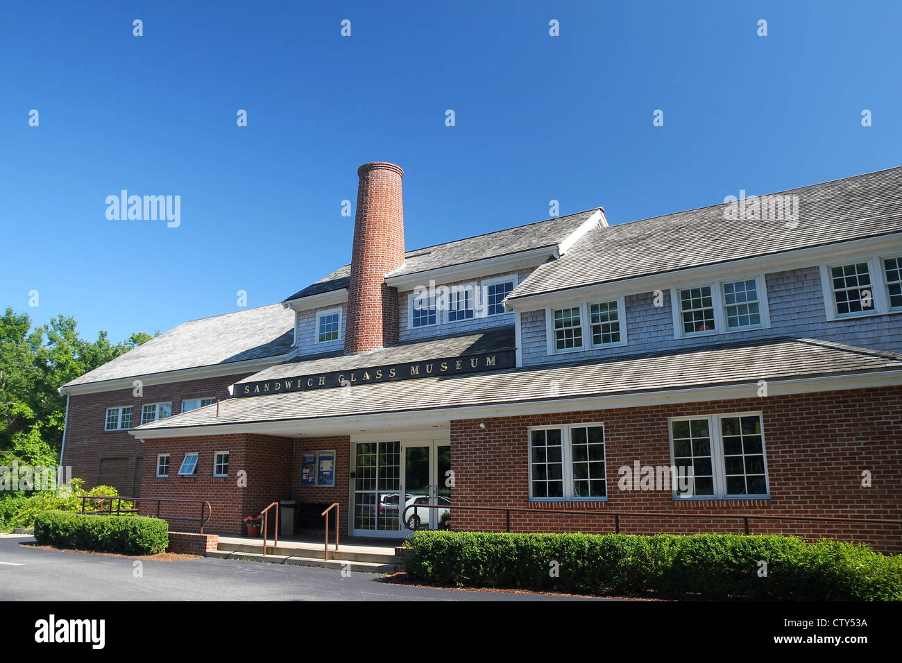 The Sandwich Glass Museum, Sandwich, Cape Cod, Massachusetts Stock ...