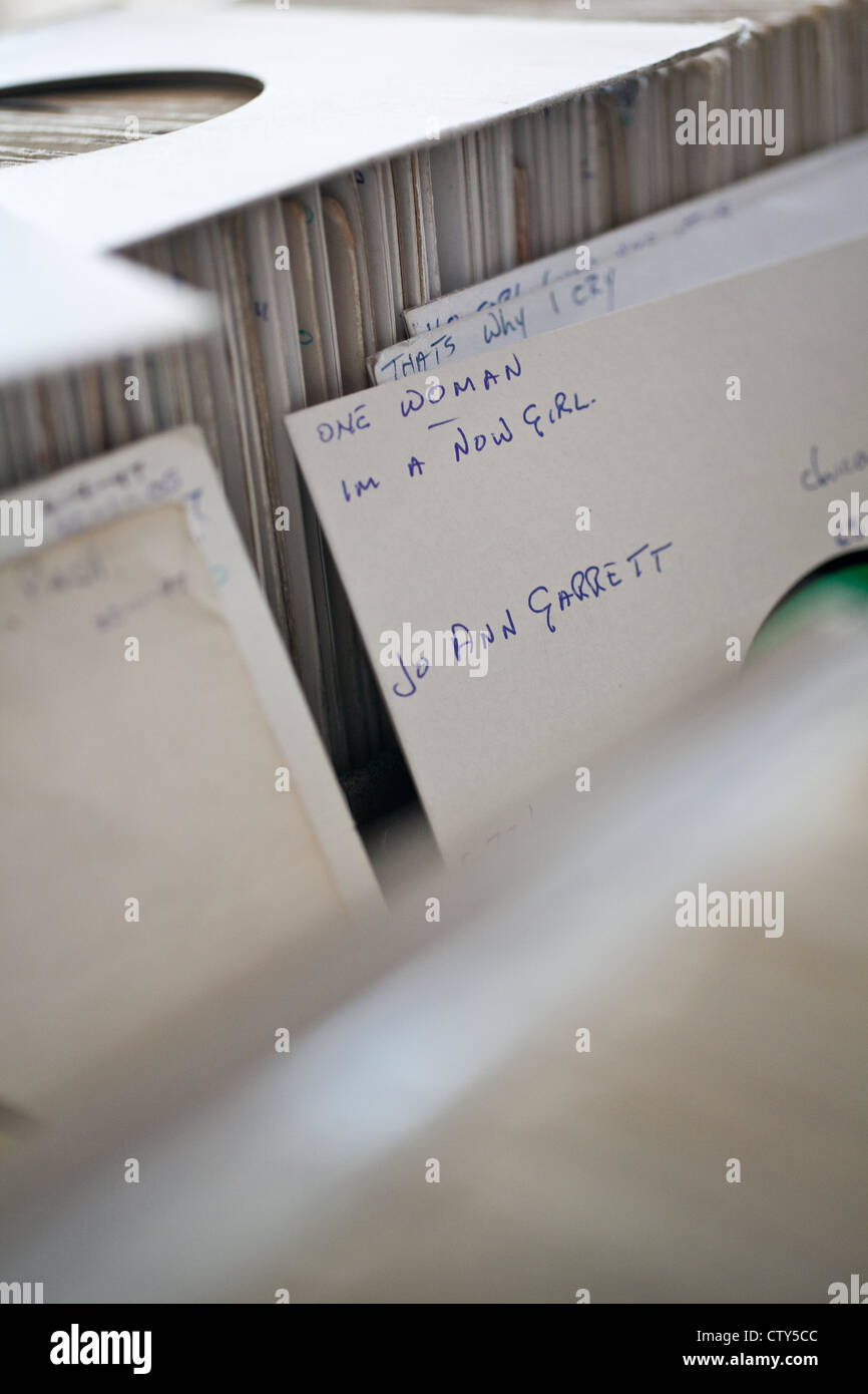 Vinyl 7 inch records Stock Photo - Alamy