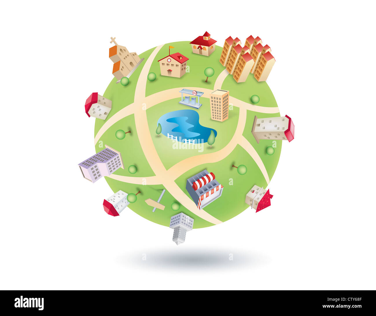 Winding house Cut Out Stock Images & Pictures - Alamy