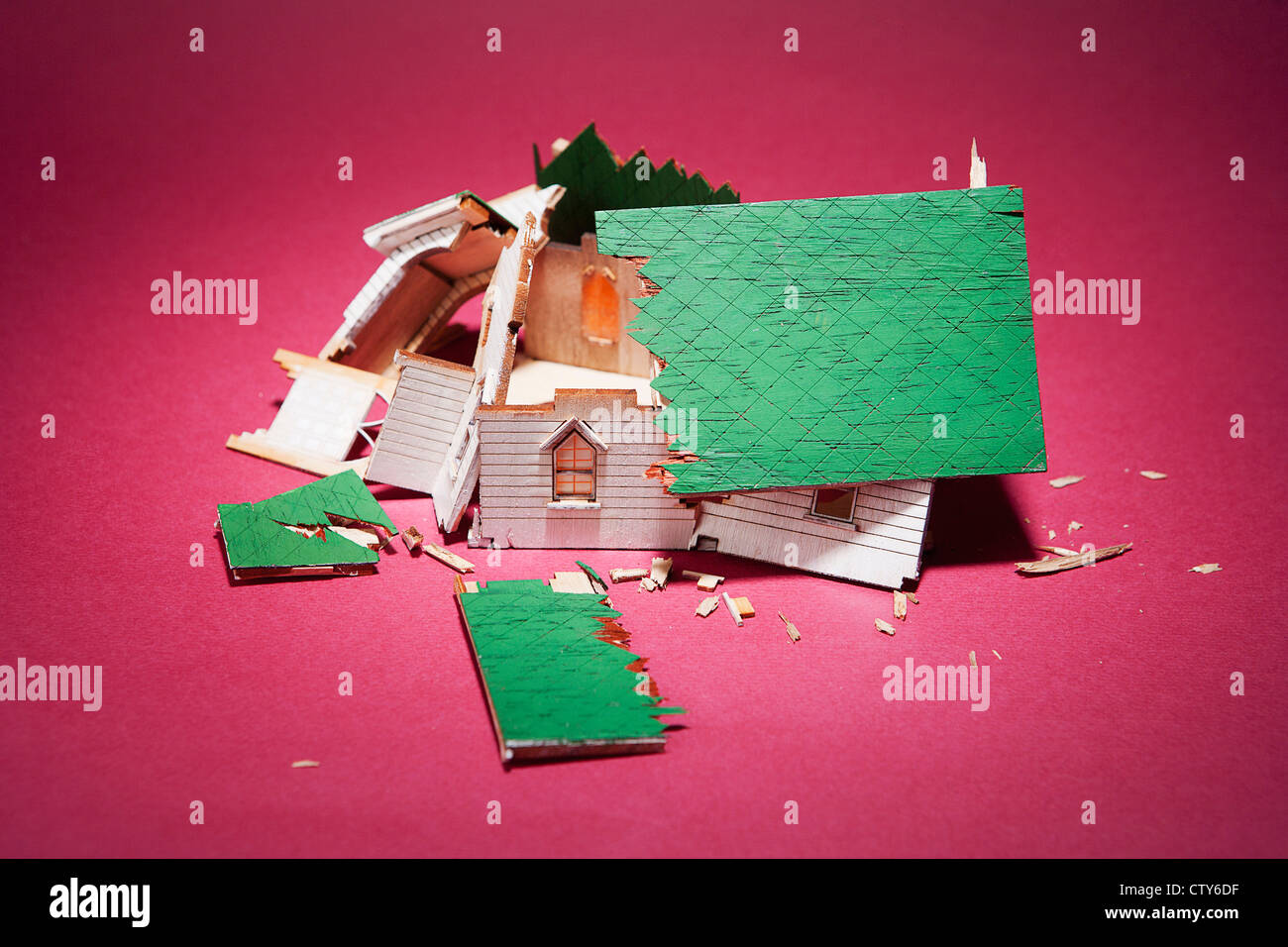A broken house Stock Photo - Alamy