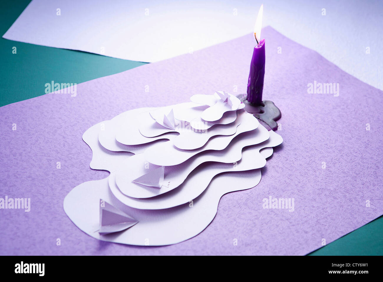 Purple candle flame cut out hi-res stock photography and images - Alamy