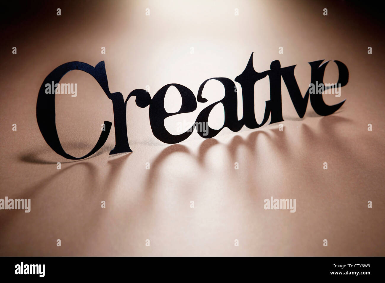 Creative letters on the paper Stock Photo - Alamy