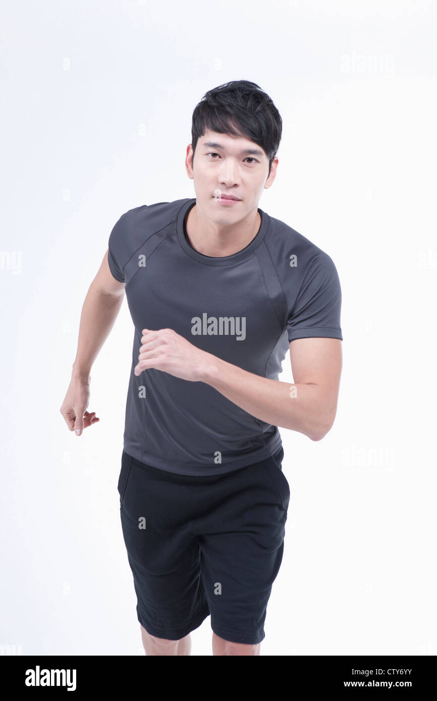 A running man Stock Photo - Alamy