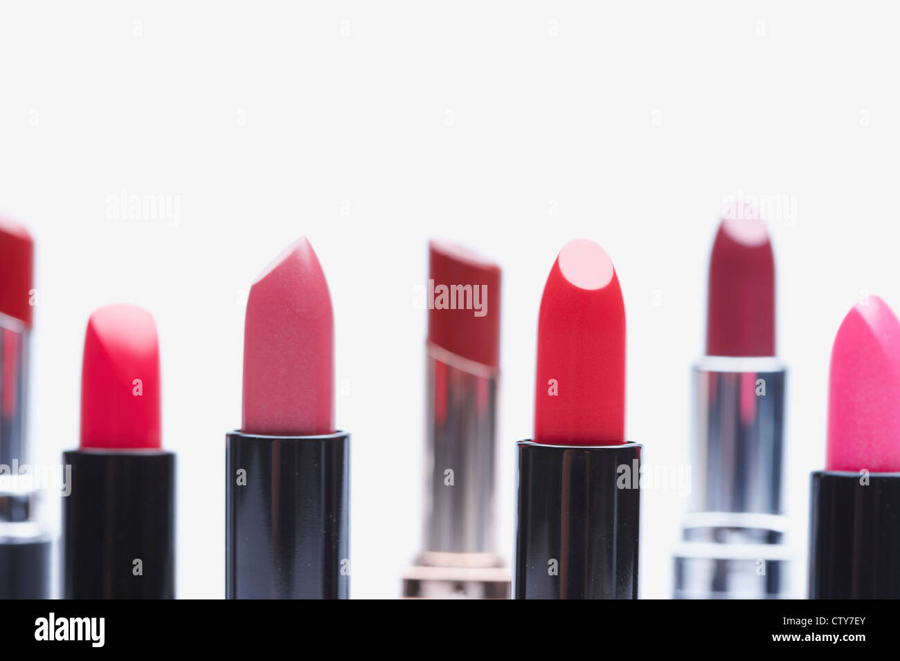Red and pink lipstick Stock Photo - Alamy
