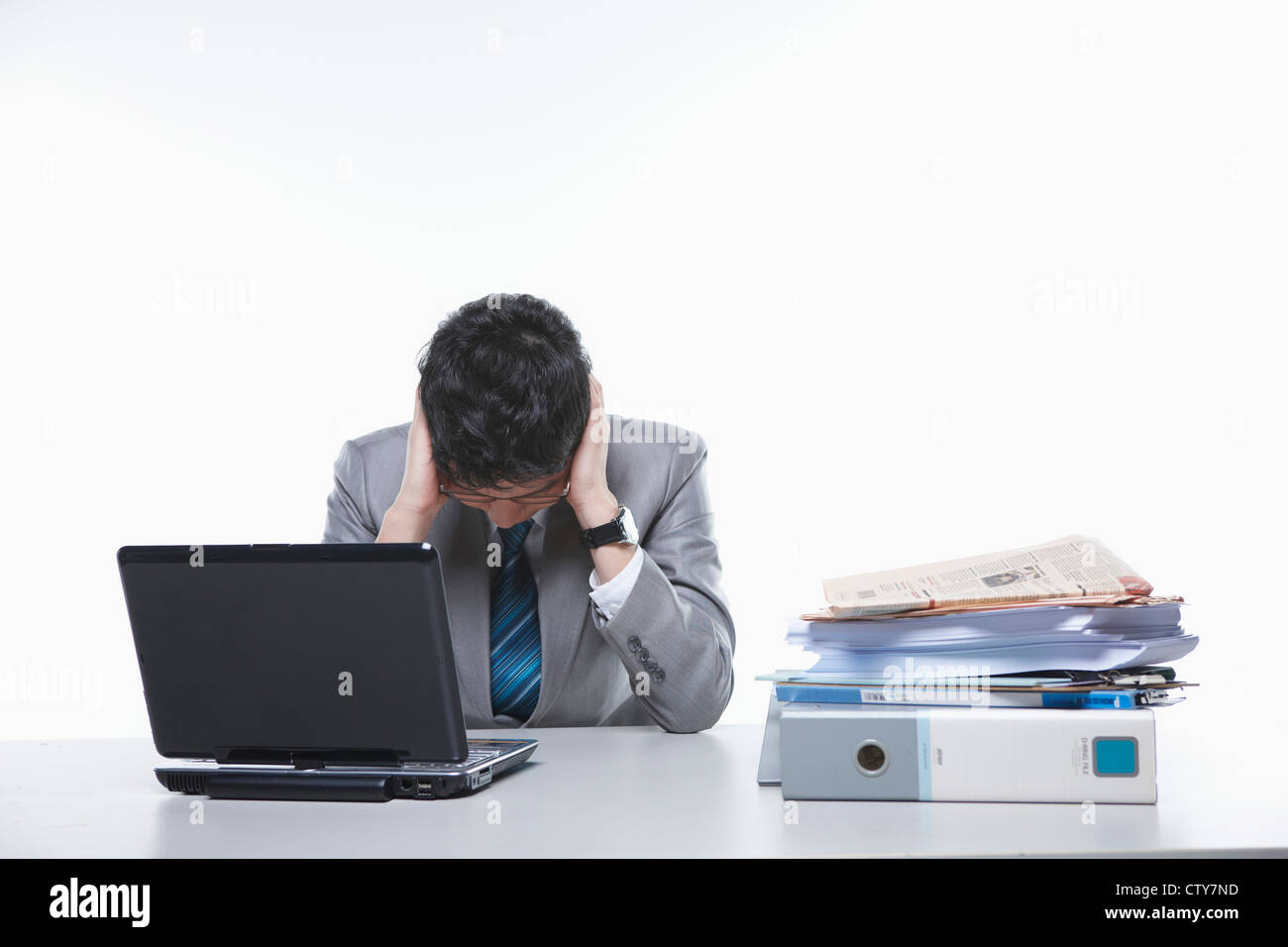 Document work burden hi-res stock photography and images - Alamy