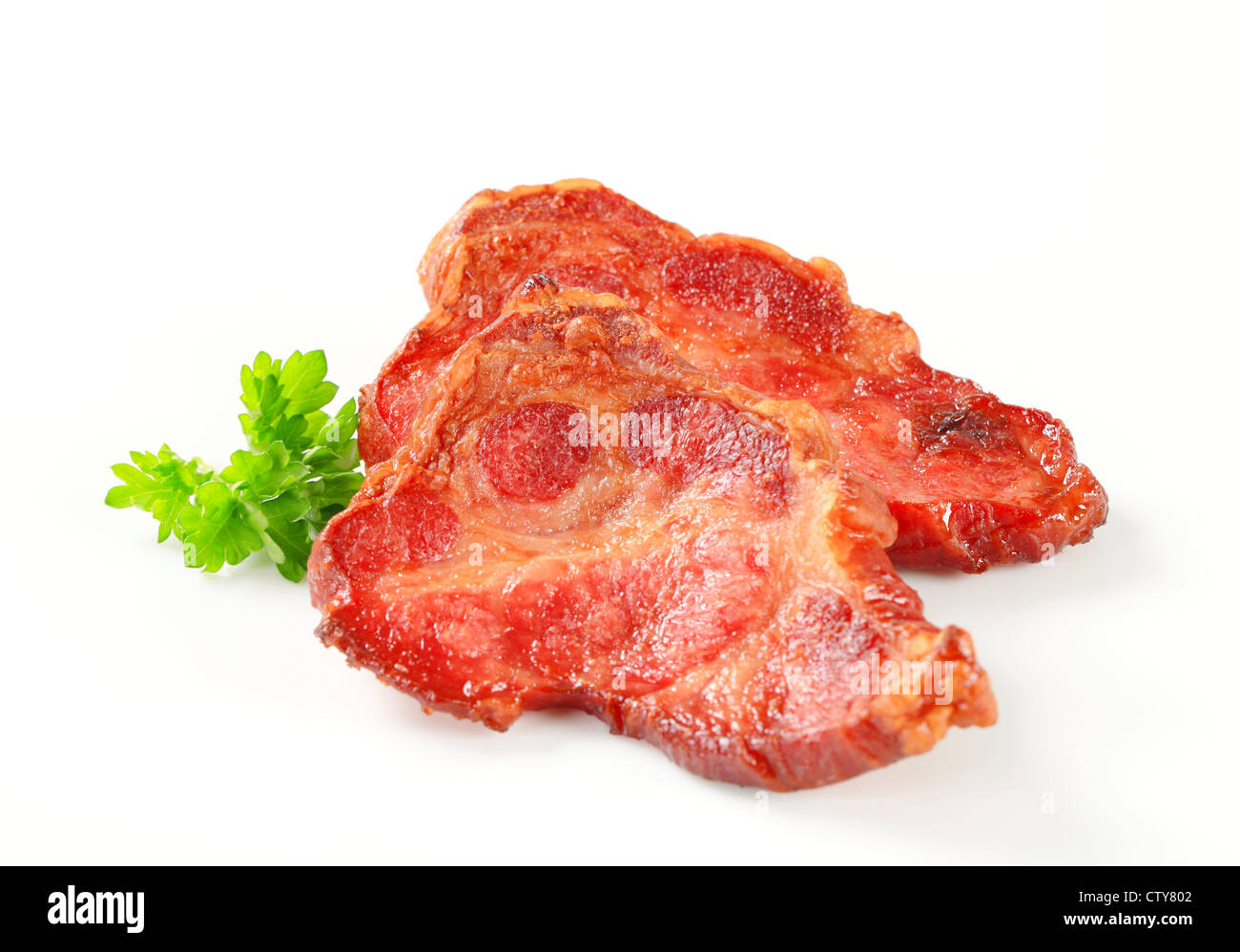 Crispy fried pork slices Cut Out Stock Images & Pictures - Alamy