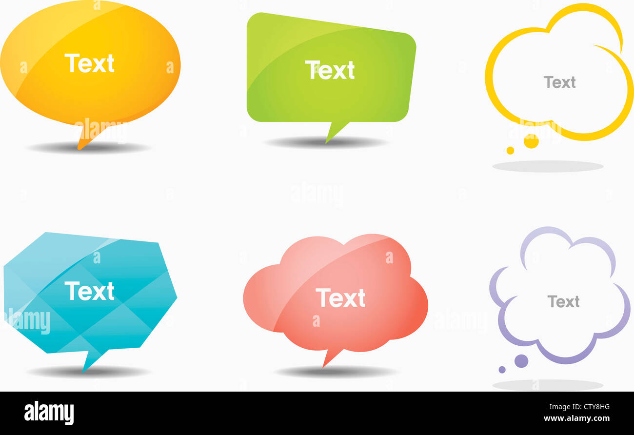 Speech balloon image Stock Photo - Alamy