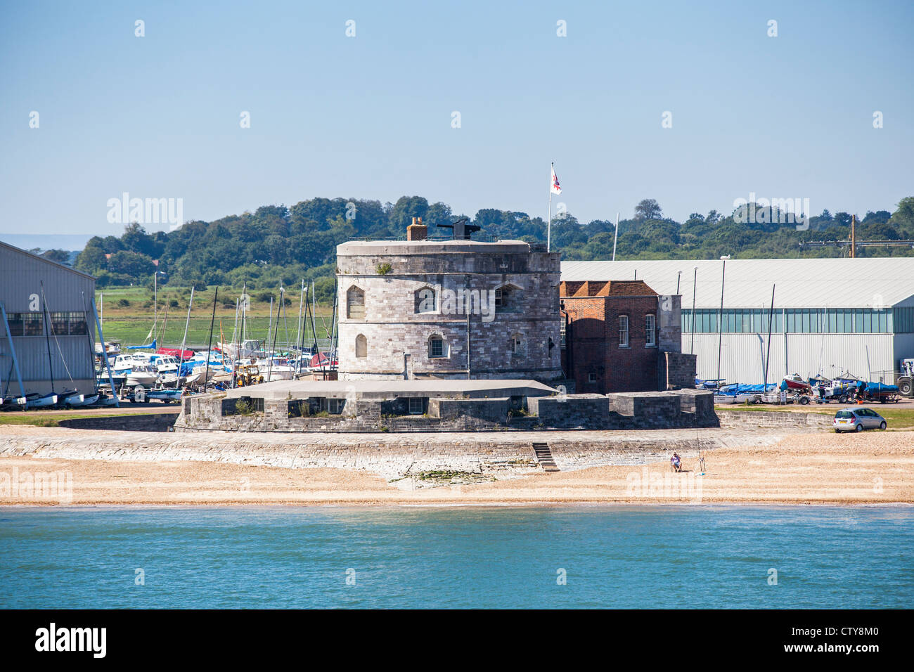 Calshot Castle, on Calshot spit on Southampton Water, Hampshire ...